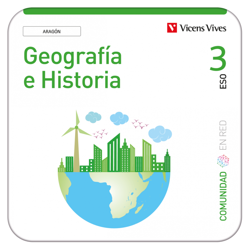 Geografía e Historia 3 Aragón (Comunidad en Red) (Edubook Digital)
